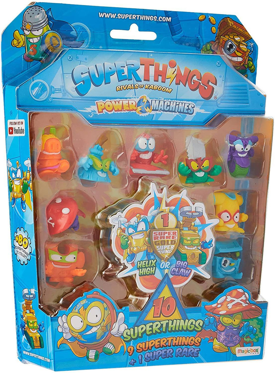 SUPERTHINGS POWER MACHINES FIGURKI ZESTAW KOLEKCJONERSKI 10 SZTUK ...