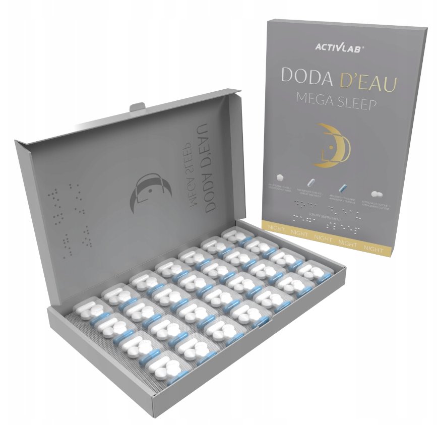 Suplement diety, Activlab, Doda D'eau Mega Sleep, Zestaw Suplementów Na ...