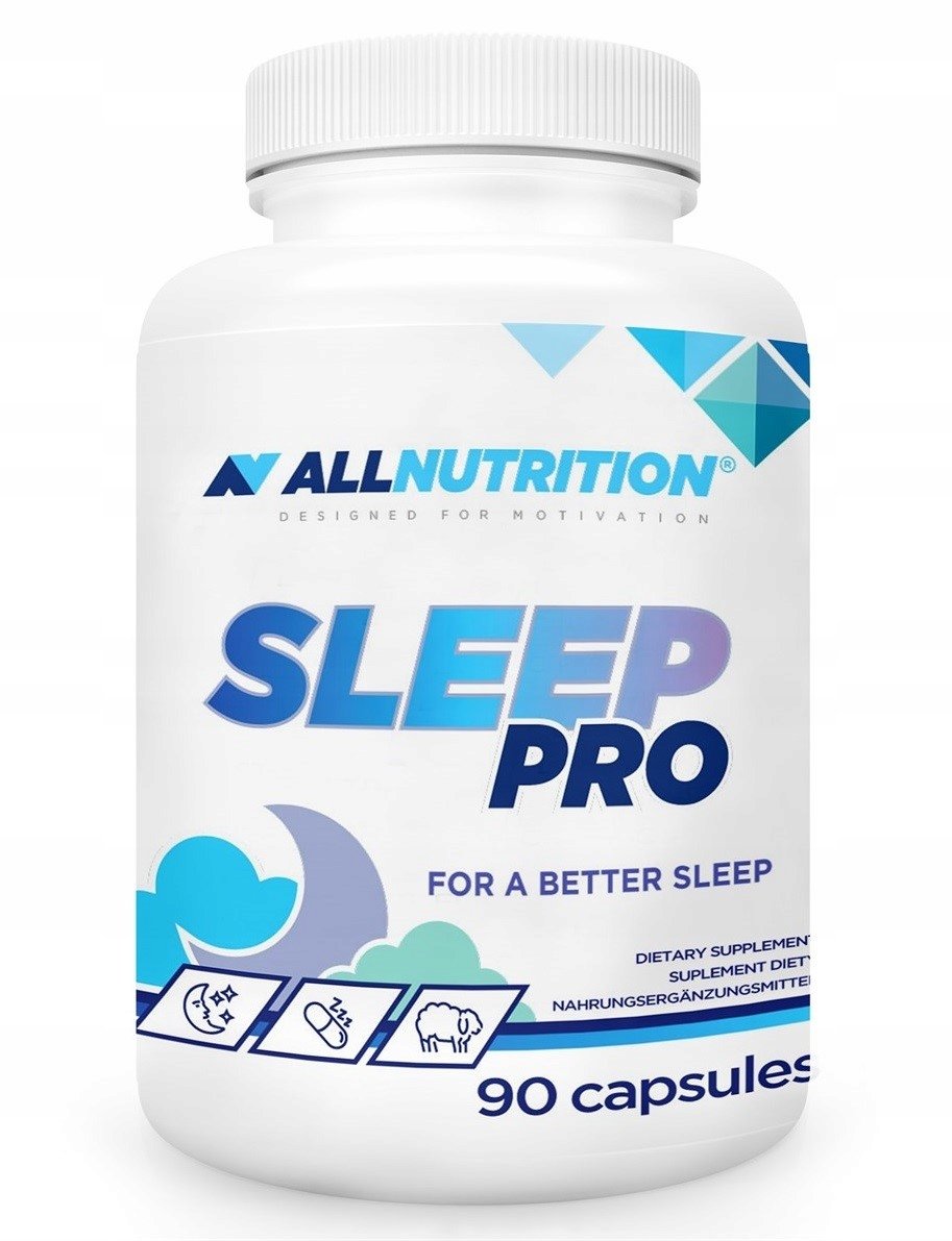Suplement diety, Allnutrition, Sleep Pro Magnez Melatonina Sen Zasypianie Relaks Stres, 90 Kaps ...