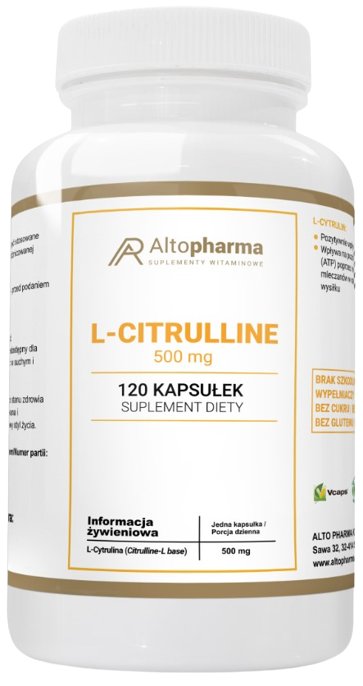 Suplement diety, AltoPharma, L-Cytrulina, 120 kaps. | Sklep EMPIK.COM