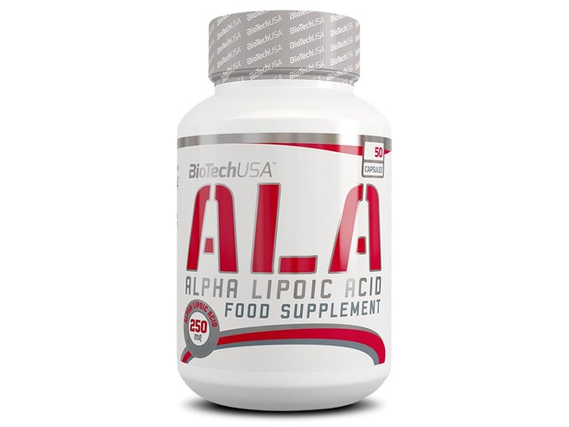 Suplement diety, BioTech, ALA alpha lipoic acid, 50 kapsułek | Sklep ...