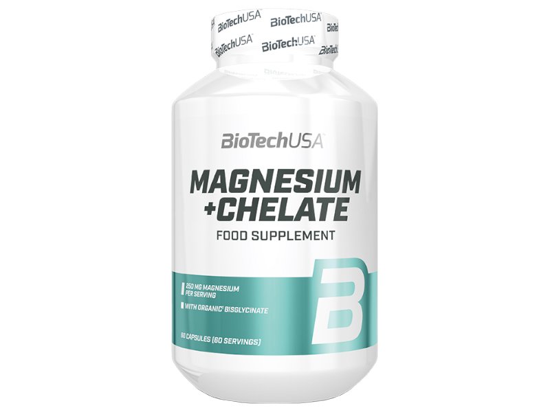 Suplement diety, BioTech, Magnesium + Chelate, 60 kaps. | Sklep EMPIK.COM