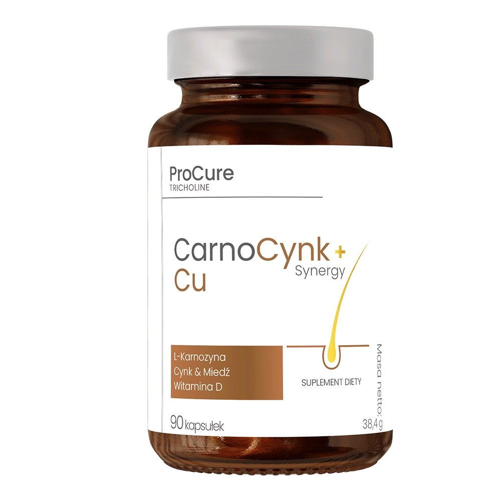 Suplement diety, CarnoCynk + Cu Synergy Cynk Miedź Karnozyna, 90 kaps ...