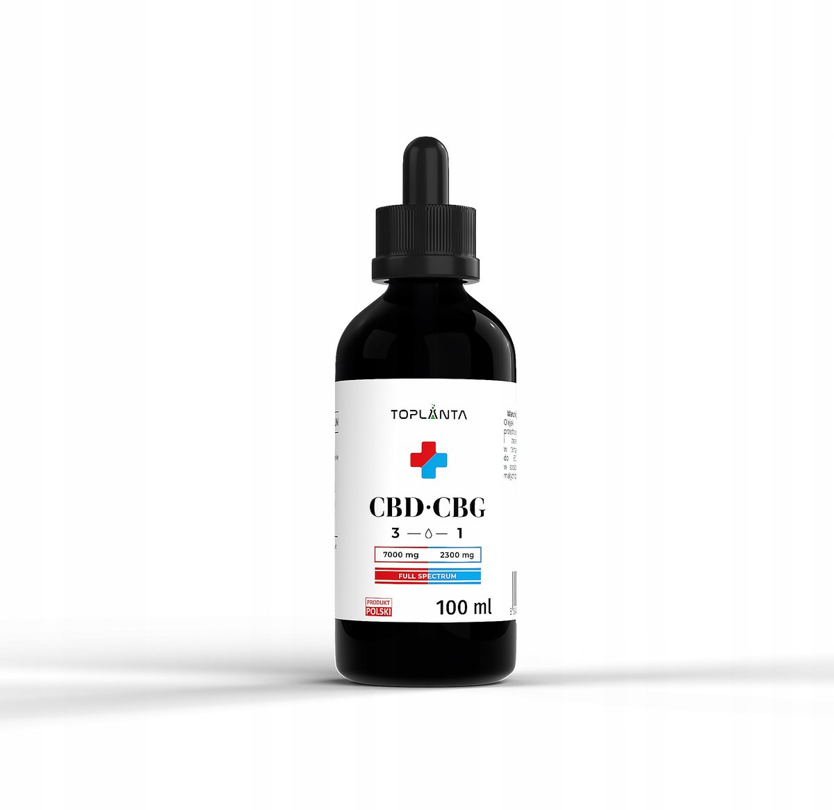 Suplement diety, CBD 2300 mg CBG 3do1 FORTE 7000 mg 100 ml Toplanta ...