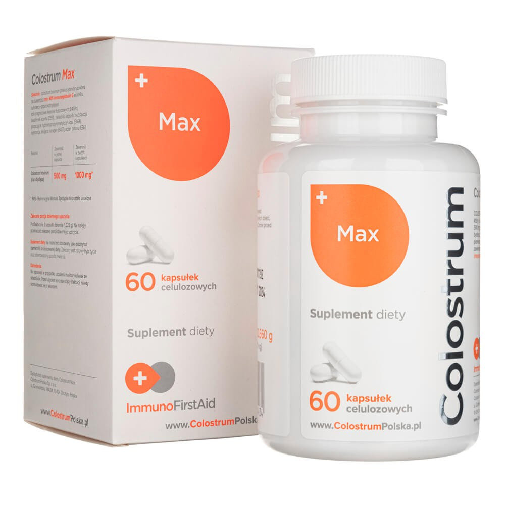 Suplement diety, Colostrum MAX 500 mg, 60 kaps. | Sklep EMPIK.COM