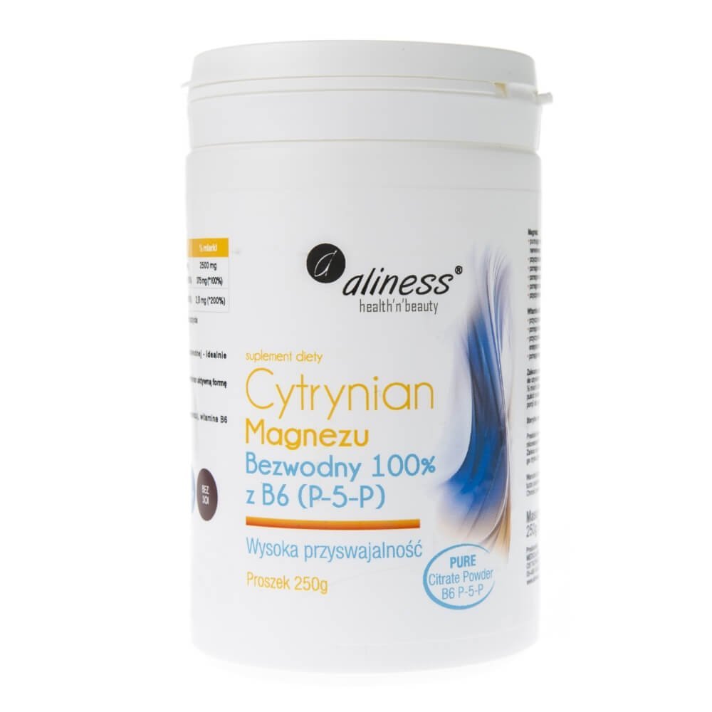 Suplement diety, Cytrynian Magnezu bezwodny z B6 MEDICALINE, 250 g ...