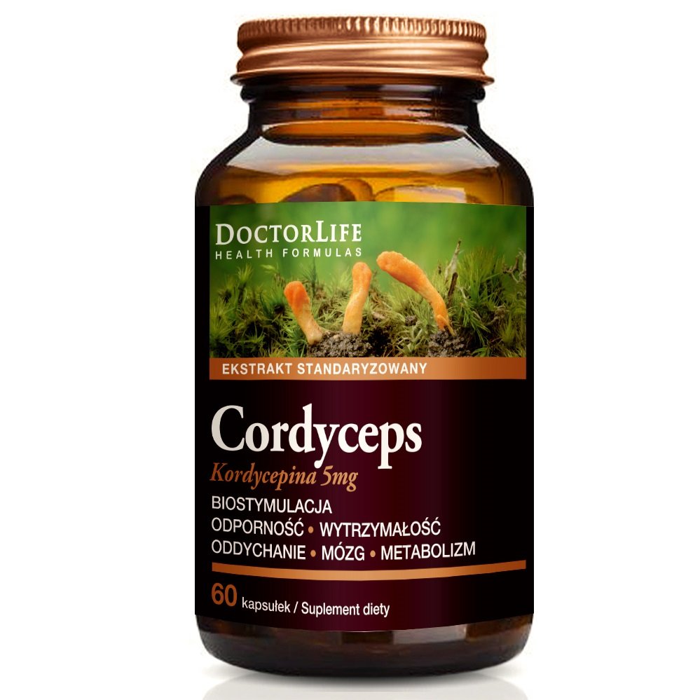 Suplement diety, Doctor Life, Cordyceps Kordyceps 500mg, 60 Kaps. | Sklep EMPIK.COM