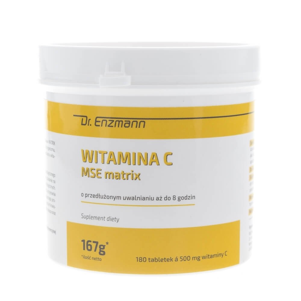 Suplement diety, Dr. Enzmann, Witamina C MSE matrix 500 mg, 180 ...