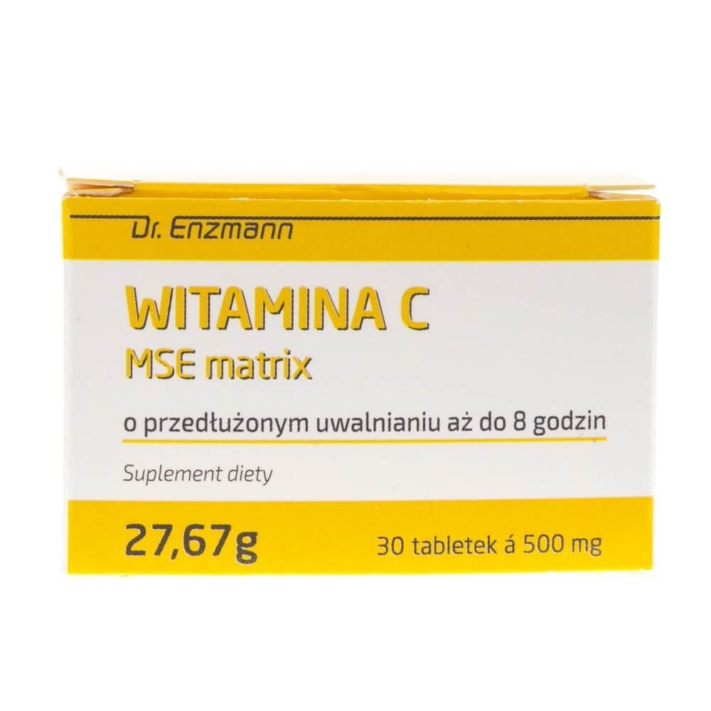 Suplement diety, Dr. Enzmann, Witamina C MSE matrix 500 mg, 30 tabletek ...
