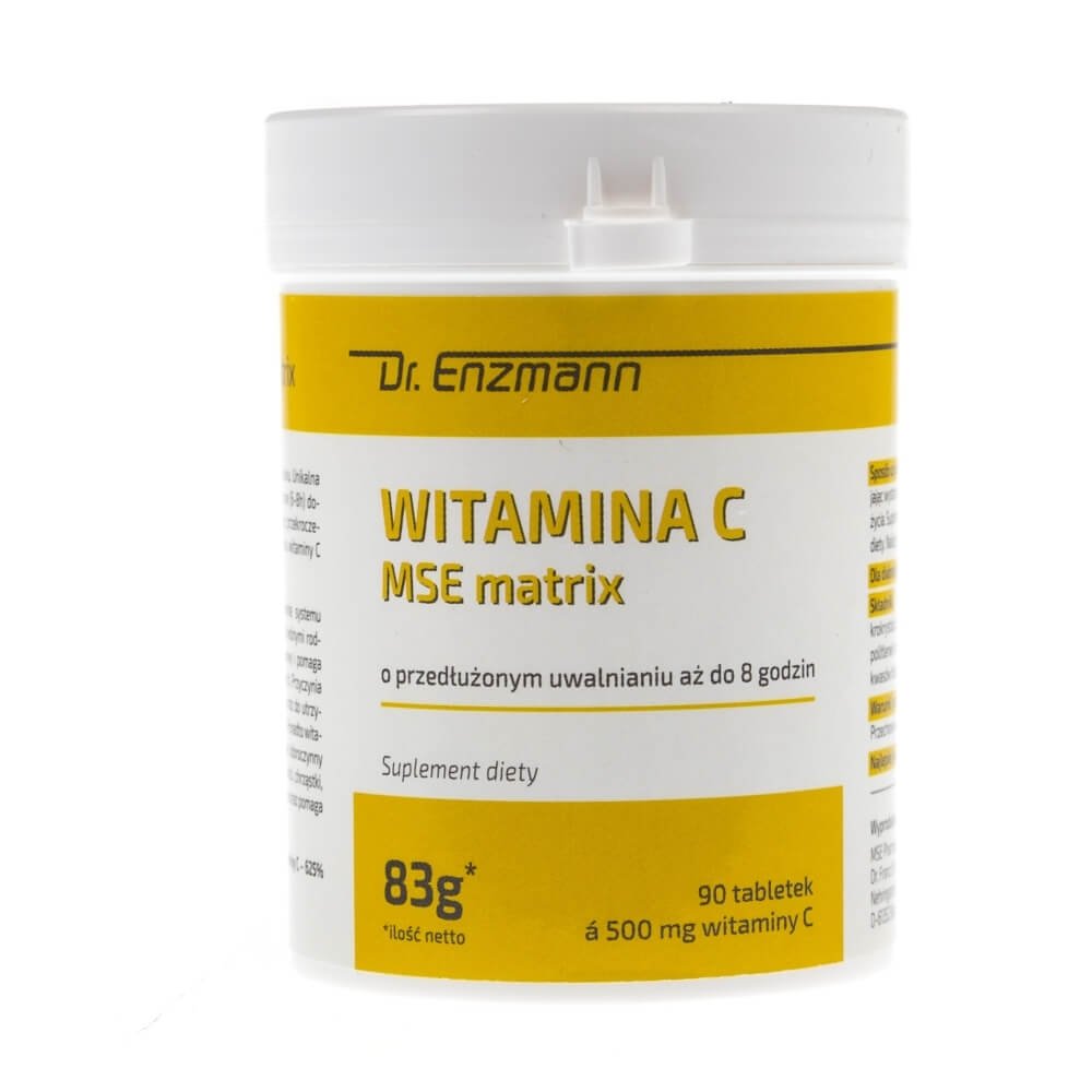 Suplement diety, Dr. Enzmann, Witamina C MSE matrix 500 mg, 90 tabletek ...