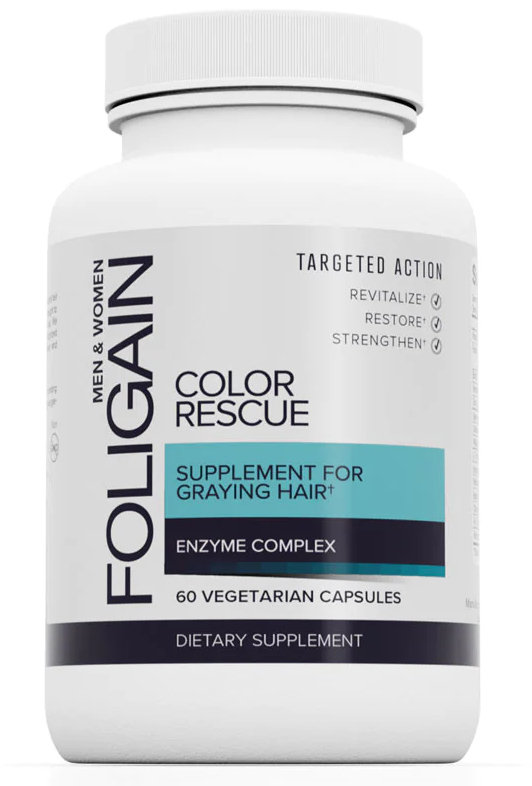 Suplement diety, Foligain, Suplement Na Siwiejące Włosy, 60 Kaps ...