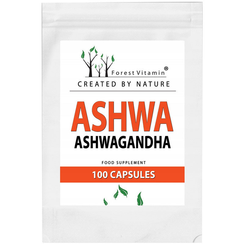 Suplement Diety, Forest Vitamin, Ashwa Ashwagandha, 100 Kaps. | Sklep ...