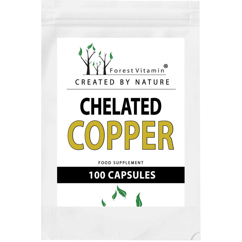 Suplement diety, Forest Vitamin, Chelated Copper, 100 kaps. | Sklep ...