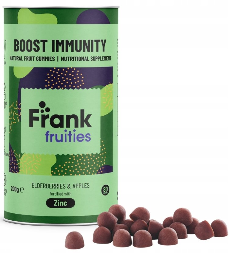 Suplement diety, Frank Fruities, Wzmocnij odporność cynk, 80 szt ...