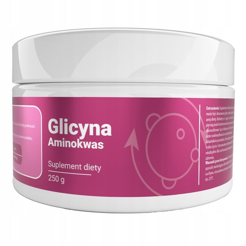 Suplement diety, GLICYNA aminokwas w proszku DOBRY SEN, PAMIĘĆ, DETOX ...