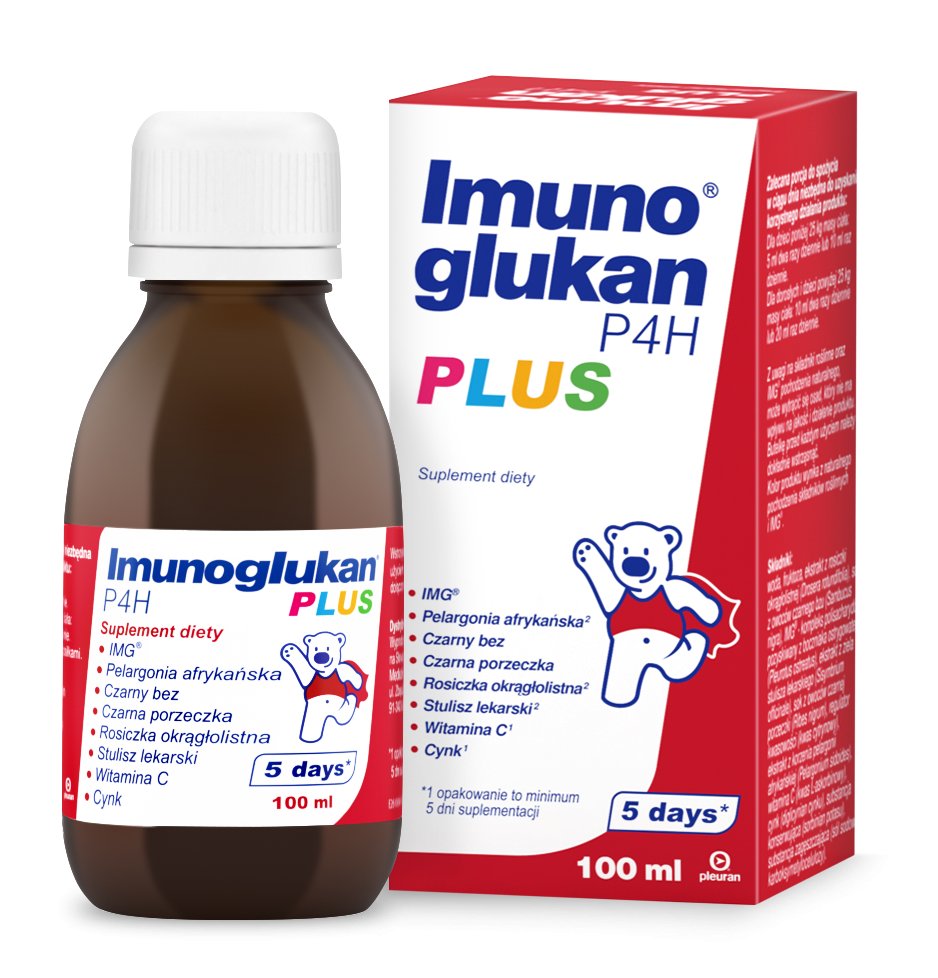 Suplement diety, Imunoglukan P4H Plus Płyn, 100 ml | Sklep EMPIK.COM