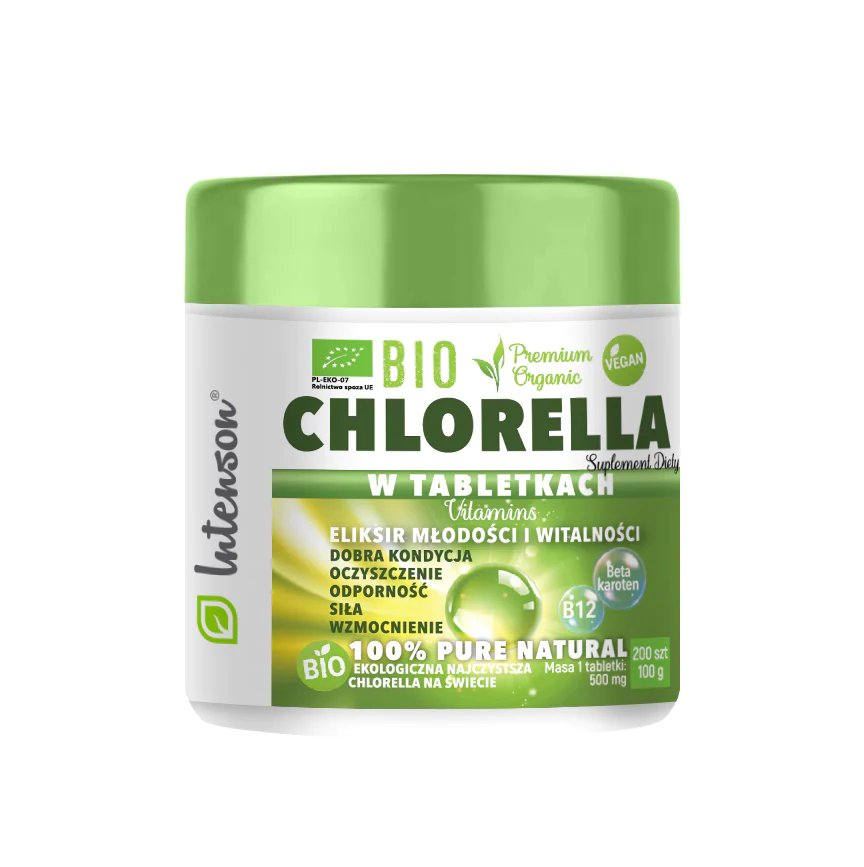 Suplement diety, Intenson, BIO Chlorella 100g 500mg, 200 tab. | Sklep ...