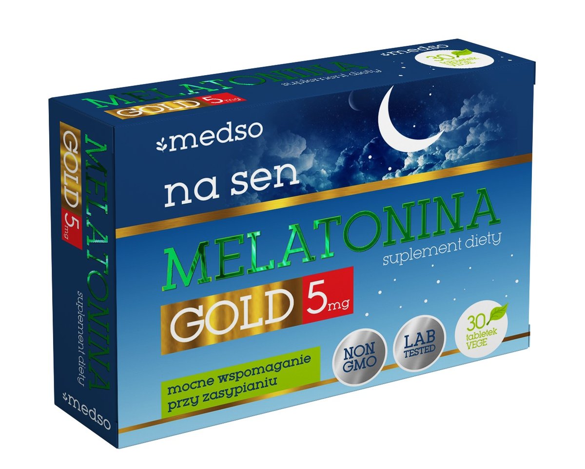 Suplement diety, Medso, Melatonina Gold 5Mg, 30 Tabletek | Sklep EMPIK.COM
