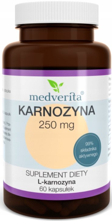 Suplement diety, Medverita, Karnozyna L-karnozyna 250 mg 60 kaps ...