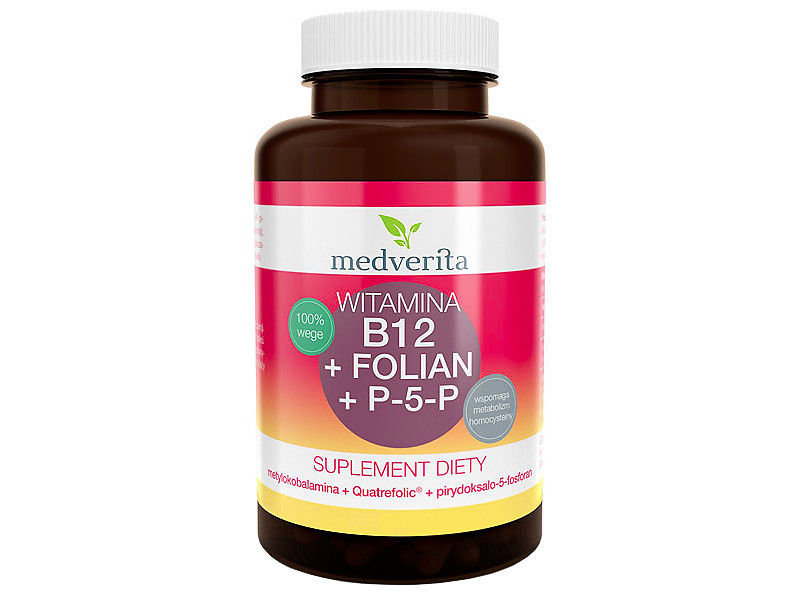 Suplement diety, Medverita, Metylokobalamina Folian P-5-P, 60 kaps ...