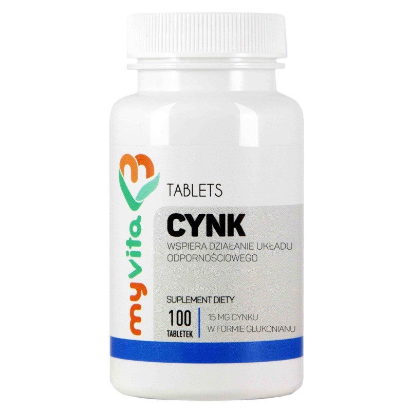 Suplement diety, Myvita Cynk glutation cynku 100 tab. | Sklep EMPIK.COM