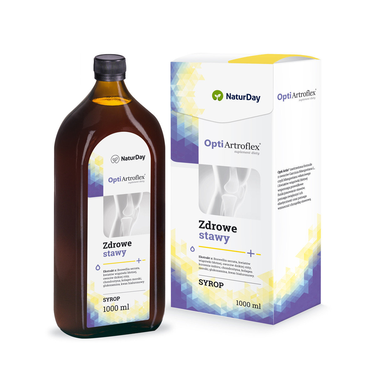Suplement diety, NaturDay OptiArtroflex, Zdrowe i sprawne stawy, 1000 ml | Sklep EMPIK.COM
