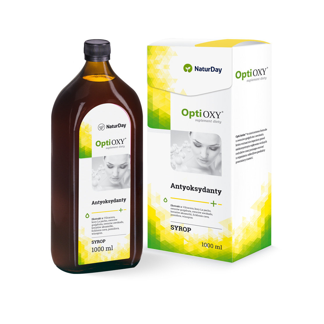 Suplement diety, NaturDay OptiOxy, Antyoksydant, 1000 ml | Sklep EMPIK.COM