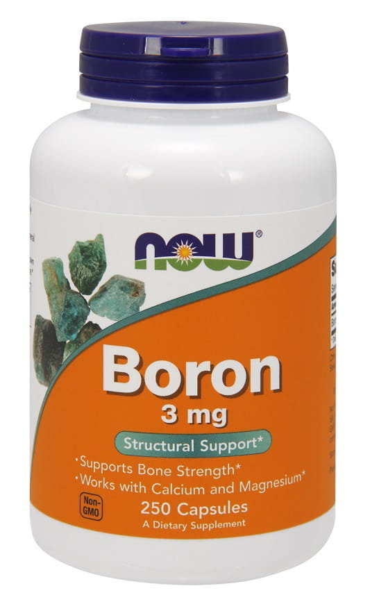 Suplement diety, NOW Foods Bor 3 mg - 250 kapsułek | Sklep EMPIK.COM