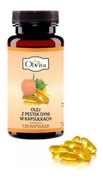 Suplement diety, Olvita, olej z pestek Dyni, 120 kapsułek | Sklep EMPIK.COM