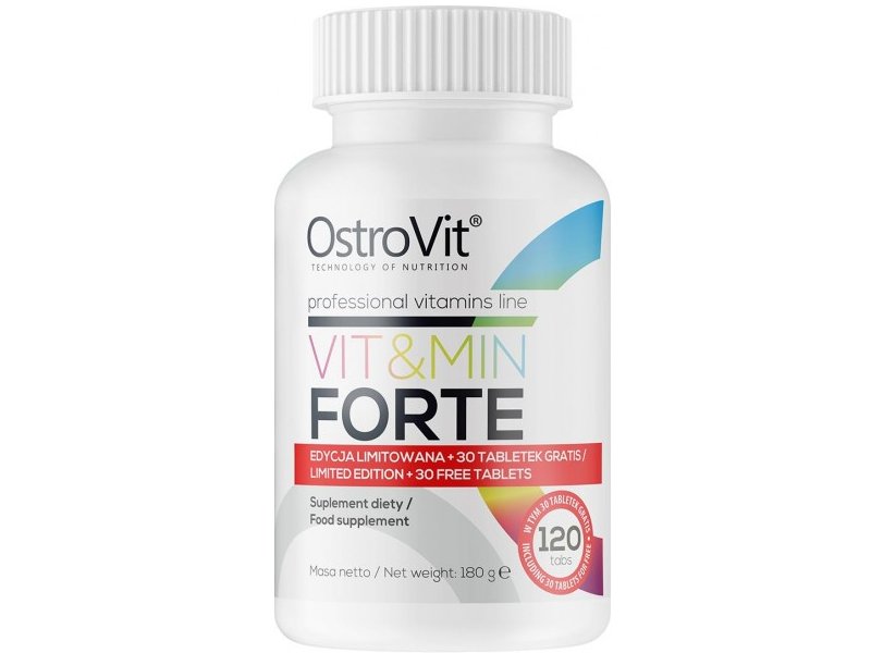Suplement diety, OstroVit, Vit&Min Forte 120 tabs LIMITED EDITION ...