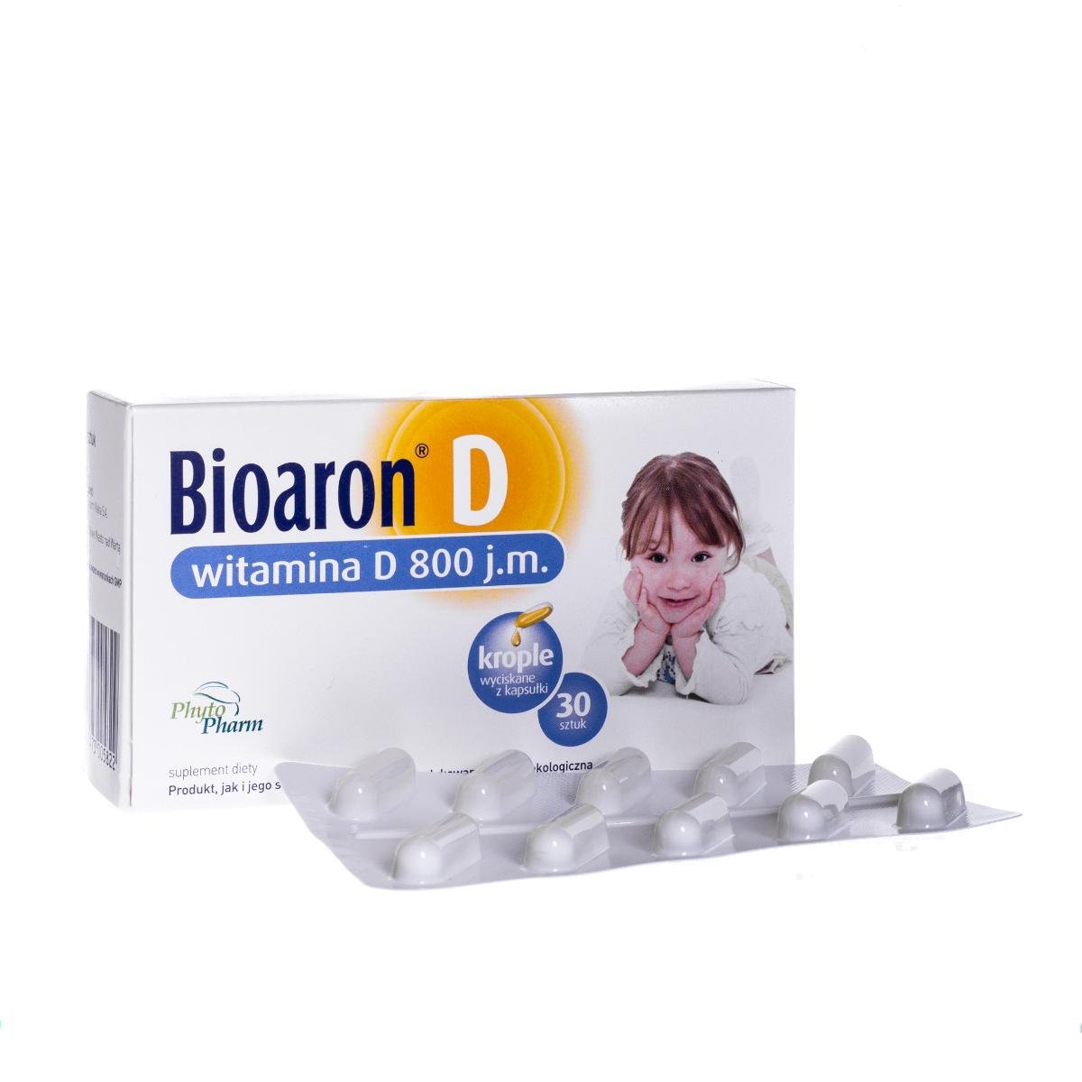 Suplement diety, Phytopharm, Bioaron D 800 j.m., 30 kapsułek | Sklep ...