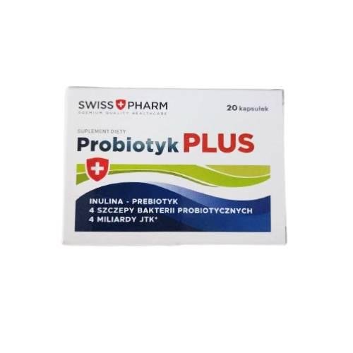 Suplement diety, Probiotyk Plus, 20 kapsułek - Swisspharm | Sklep EMPIK.COM