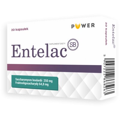 Suplement diety, Puwer, Entelac Sb - 20 Kapsułek | Sklep EMPIK.COM