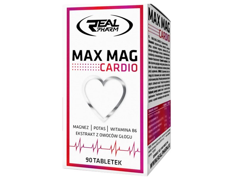 Suplement diety, REAL PHARM MAX Mag Cardio 90 tabl | Sklep EMPIK.COM