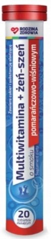Suplement diety, Rodzina Zdrowia, Multiwitamina i żeńszeń musujące, 20 ...
