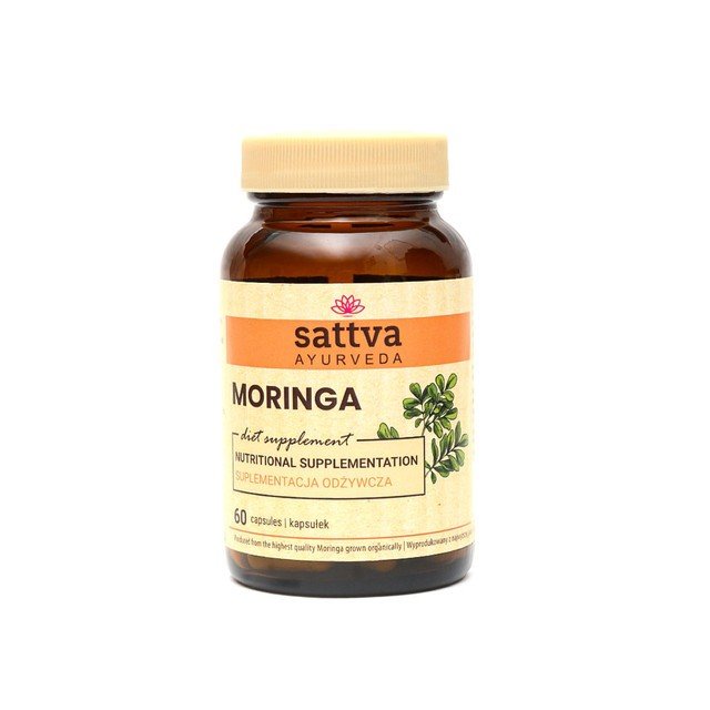 Suplement diety, Sattava, Suplementacja odżywcza Moringa, 60 kaps ...