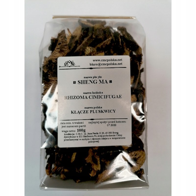 Suplement diety, SHENG MA Rhizoma cimicifugae Pluskwica kłącze 100g | Sklep EMPIK.COM