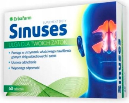 Suplement diety, SINUSES zatoki, 60 tab. | Sklep EMPIK.COM
