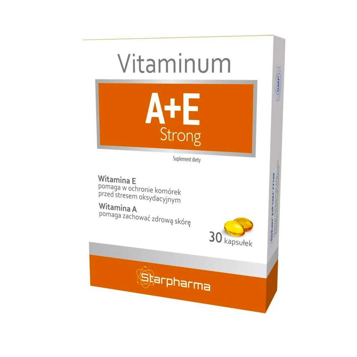 Suplement diety, Starpharma Vitaminum A + E Strong 30 kapsułek | Sklep ...