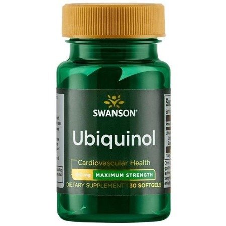 Suplement diety, Swanson Koenzym Q10 Ubiquinol Kaneka (Ubichinol) 200 mg 30 kapsułek | Sklep ...