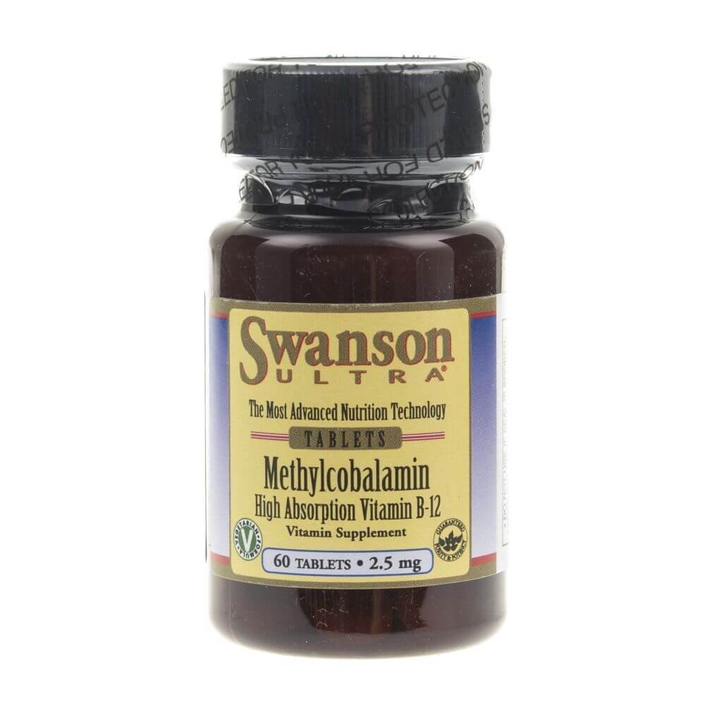 Suplement diety, Swanson, Metylokobalamina B-12, 2.5 mg, 60 tabletek ...