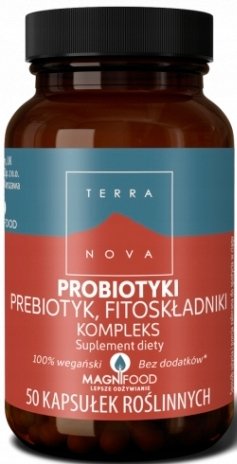 Suplement diety, Terranova, Probiotyki Prebiotyk Fitoskładniki, 50 kaps ...