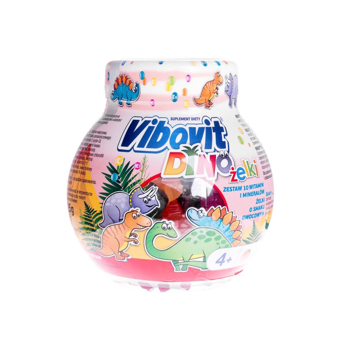 Suplement diety, Teva, Vibovit Dino, smak pomarańczowy, 50 żelków ...