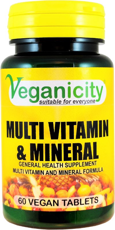 Suplement diety, Veganicity, multiwitamina z minerałami, 60 tabletek ...