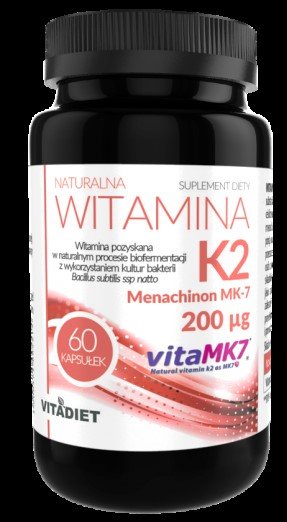 Suplement diety, Vitadiet Akavit Witamina K2 200 Iu 60K | Sklep EMPIK.COM