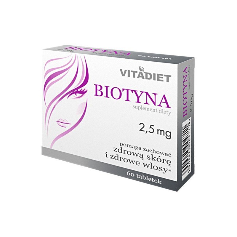 Suplement diety, VITADiet Biotyna 2,5mg 60szt. 60 szt. | Sklep EMPIK.COM