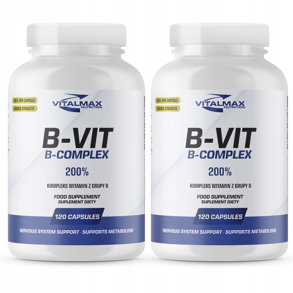Suplement Diety, Vitalmax B-vit B-complex 200% Rws Zestaw 2x 120k Mocny ...