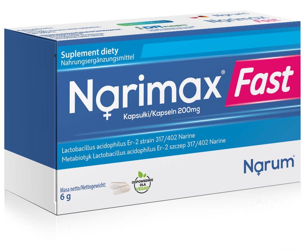 Suplement diety, Vitaway, Narine Narimax Fast Metabiotyk 200 Mg, 30 ...