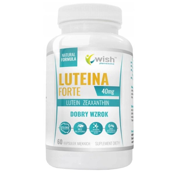 Suplement diety, WISH Luteina Forte 40mg 60 kaps | Sklep EMPIK.COM