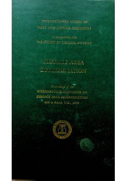 Surface area determination - Opracowanie zbiorowe | Książka w Empik